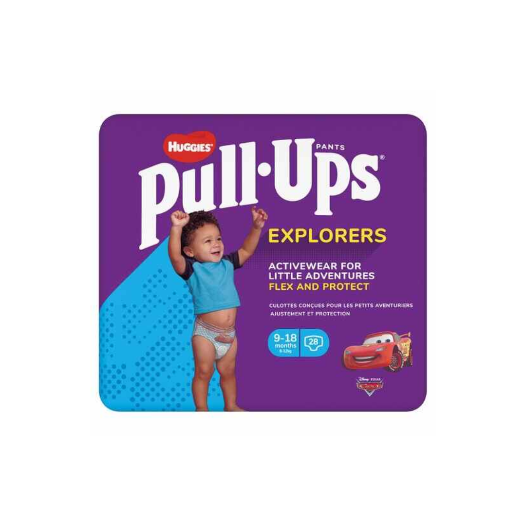 Buy Huggies Pull Ups Explorers 9-18 Months Blue 28Pk