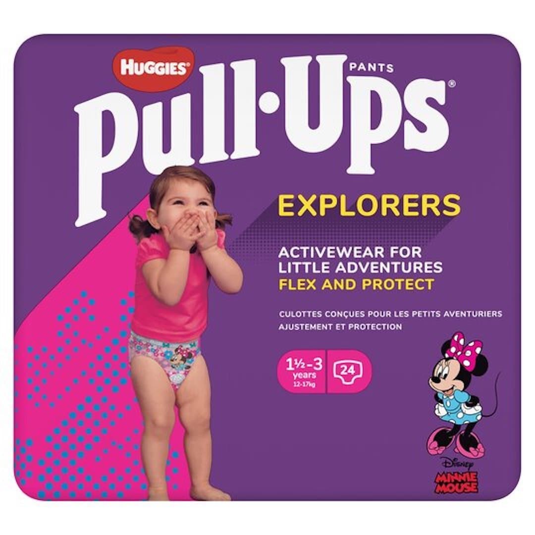 Buy Huggies Pull Ups Explorers 1.5-3 Years Pink 24 Pack