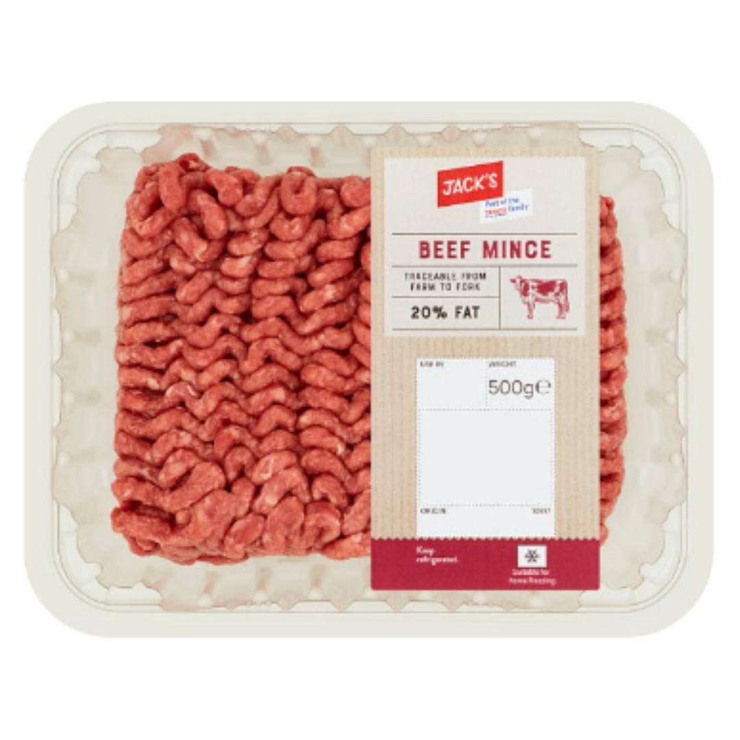 Buy Jack's Beef Mince 500g x 4 Packs | London Grocery