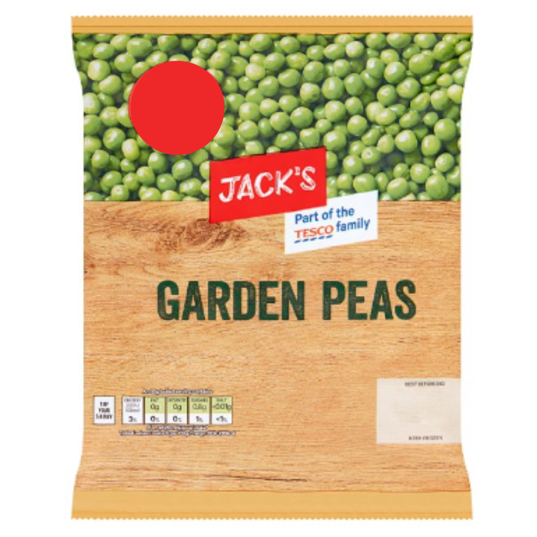 Buy Jack's Garden Peas 500g x 10 Packs | London Grocery