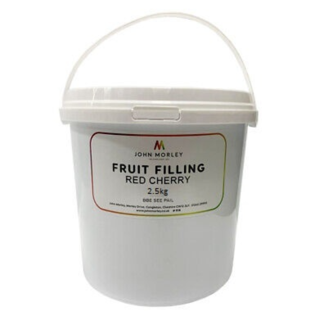 John Morley Fruit Filling Red Cherry 2.5kg x 4 | London Grocery