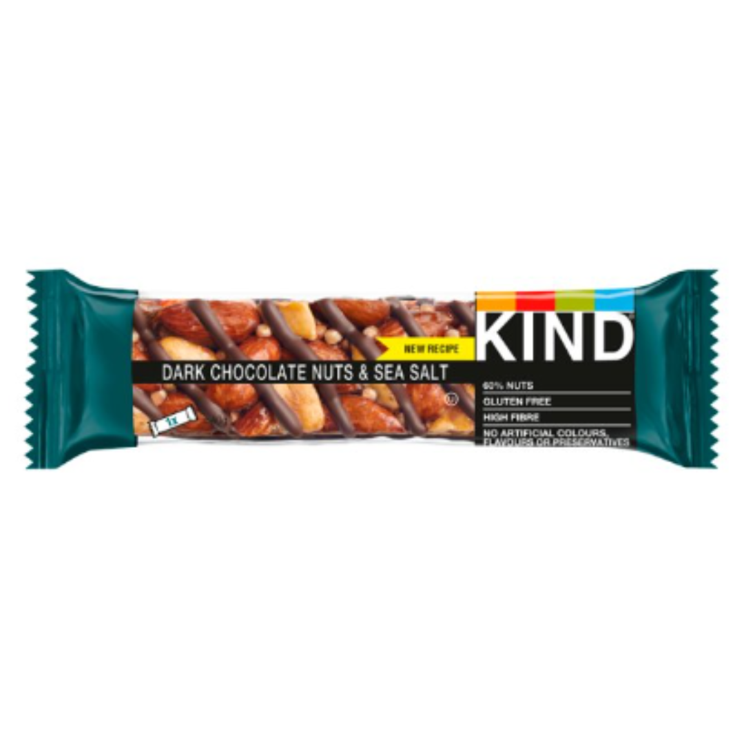 Buy Kind Dark Chocolate Nuts & Sea Salt Snack Bar 40g x Case of 12 ...