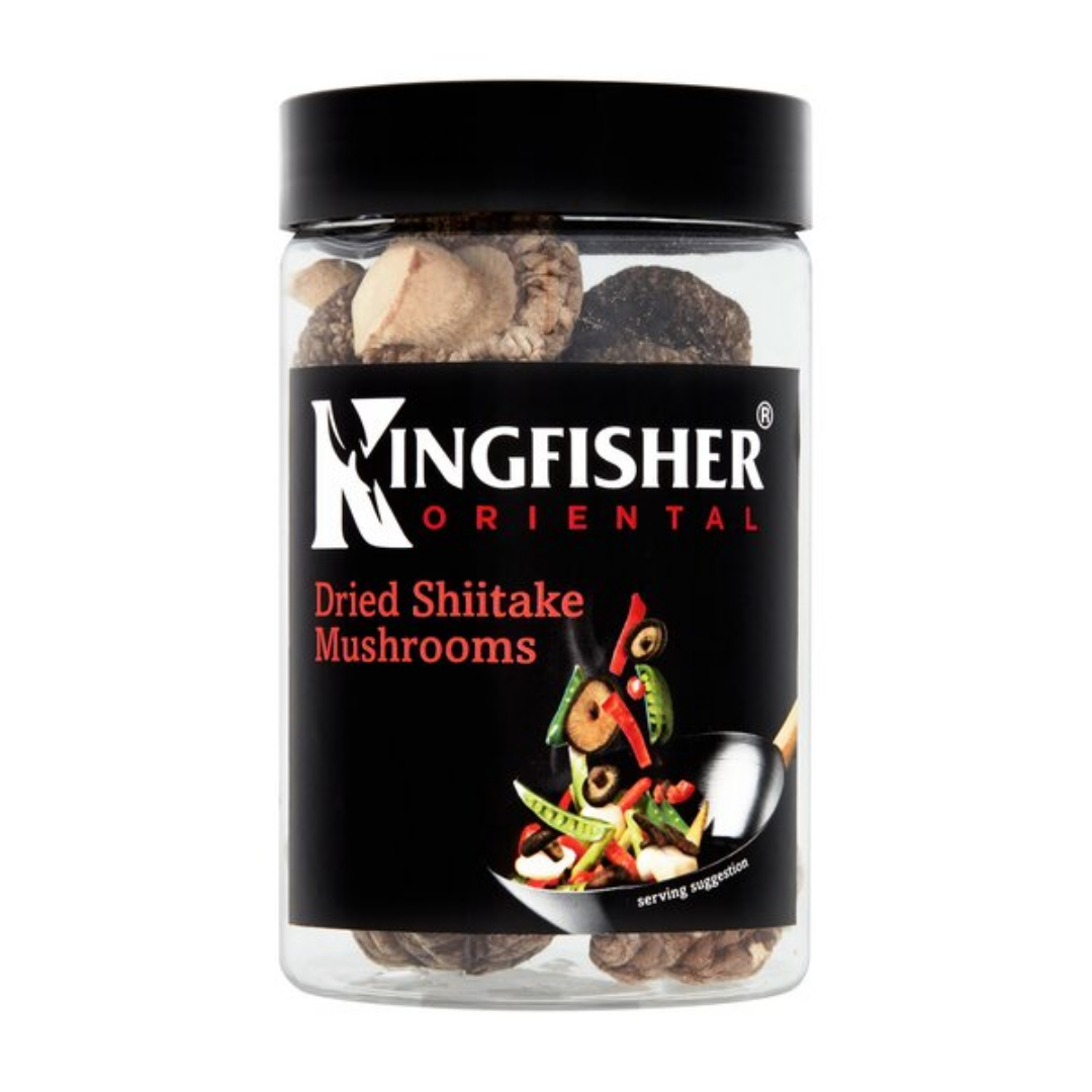 Kingfisher Dried Shiitake Mushrooms 40gr | London Grocery
