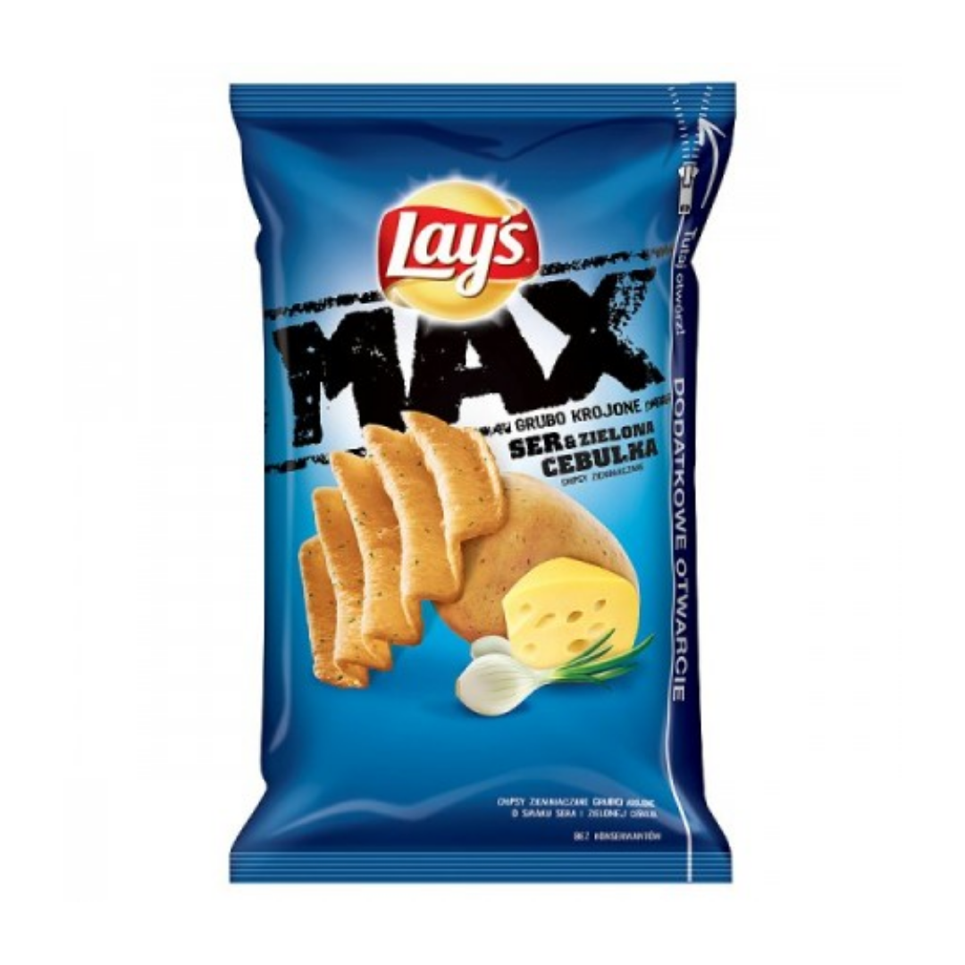 Lays Max Cheese & Onion Flavoured Crisps 140gr | London Grocery