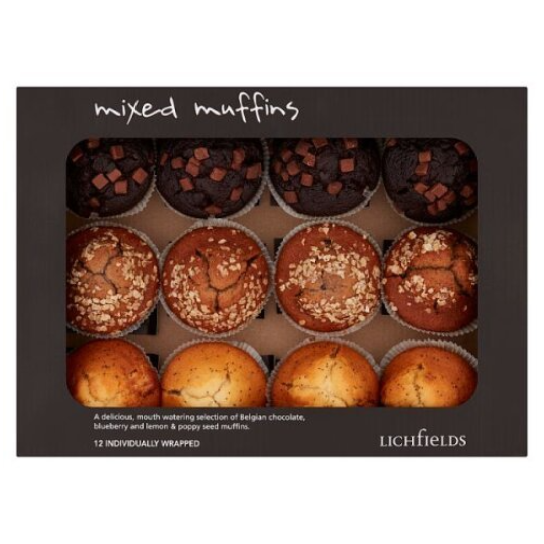 Lichfields 12 Mixed Muffins | London Grocery