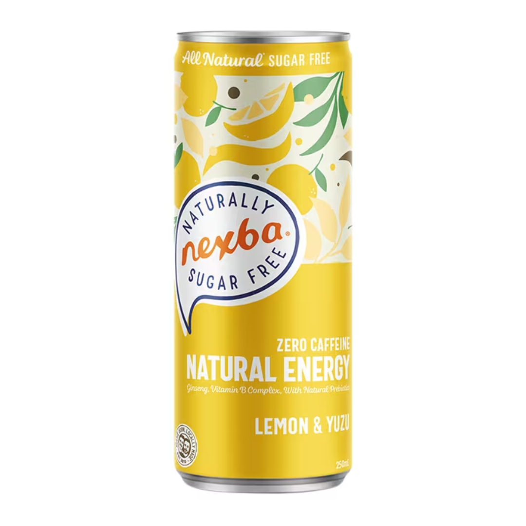 Buy Nexba Lemon & Yuzu Natural Energy 250ml | London Grocery