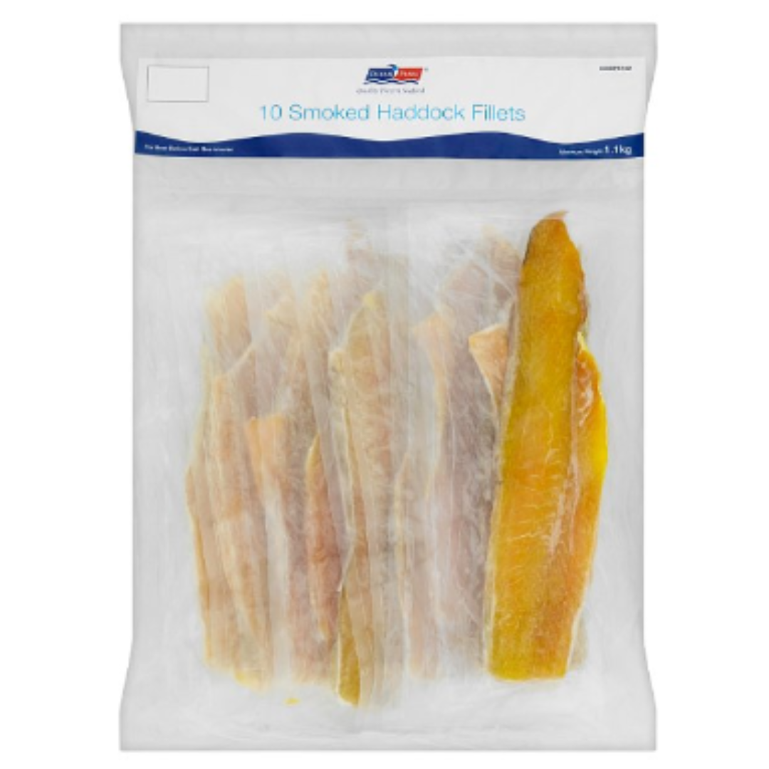 Buy Ocean Pearl 10 Smoked Haddock Fillets 1.1kg x 1 Pack | London Grocery