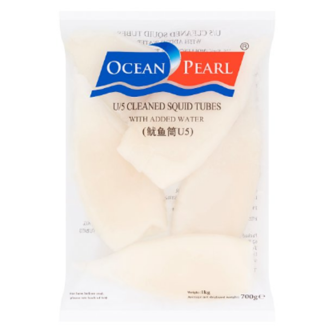 Buy Ocean Pearl U/5 Cleaned Squid Tubes with Added Water 700g x 1 Pack ...