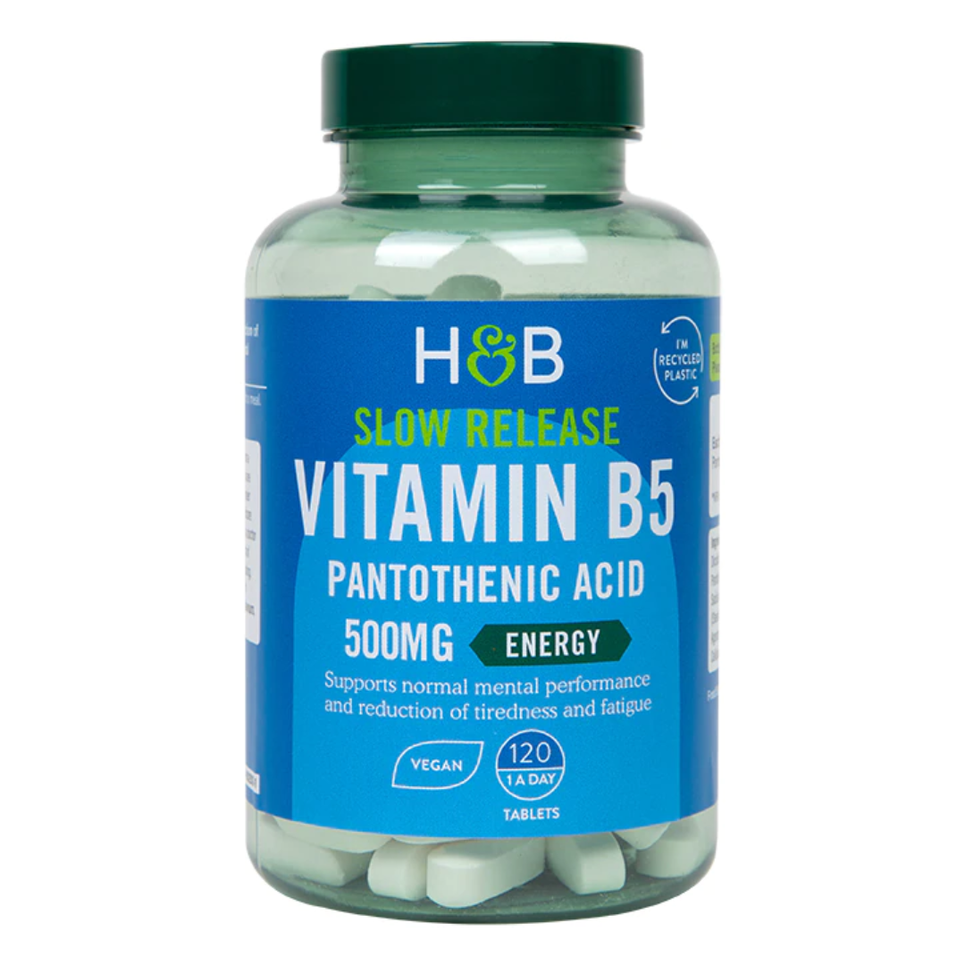 Buy Holland & Barrett Slow Release Vitamin B5 + Panthothenic Acid 500mg ...