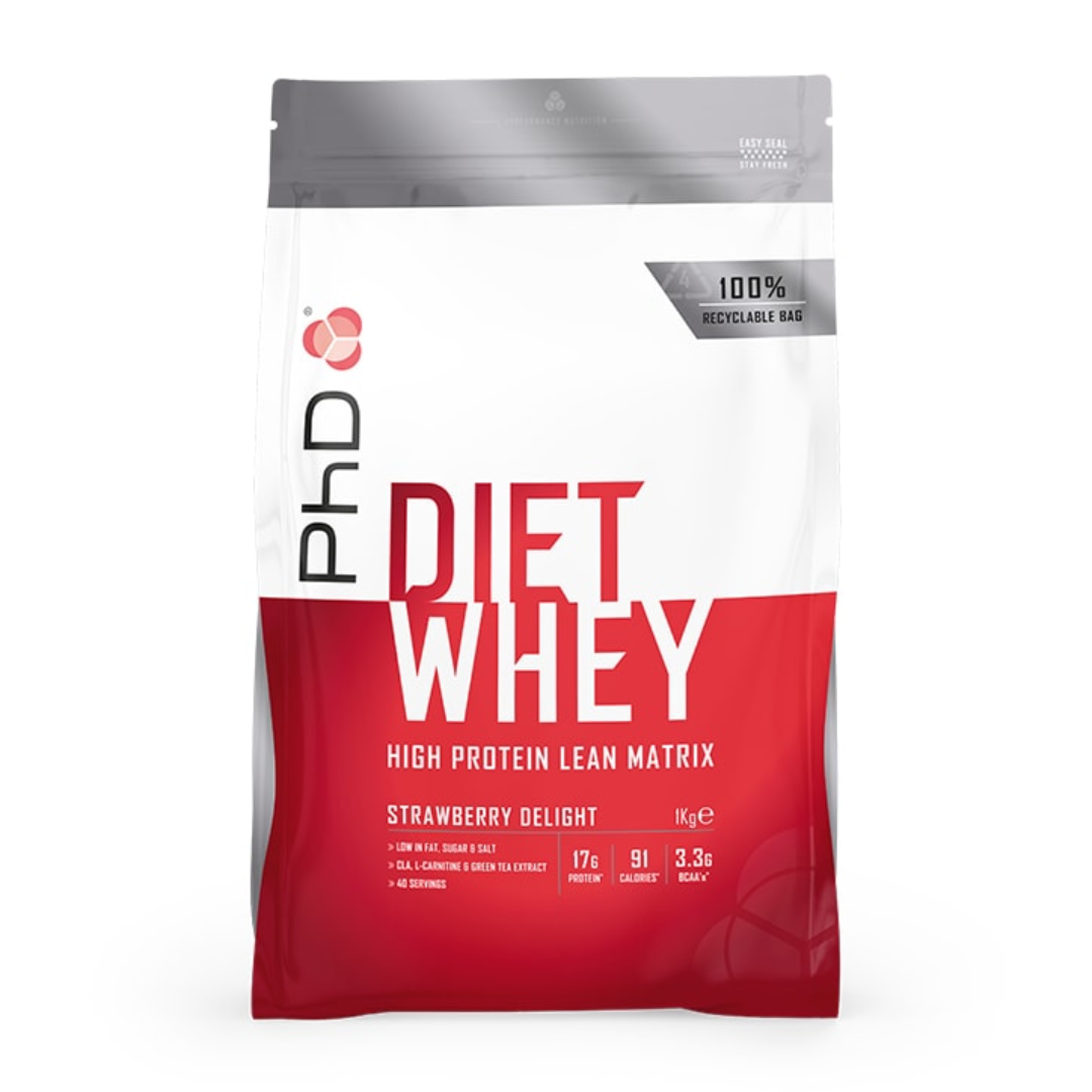 Buy PhD Diet Whey Powder Strawberry Delight 1000g | London Grocery