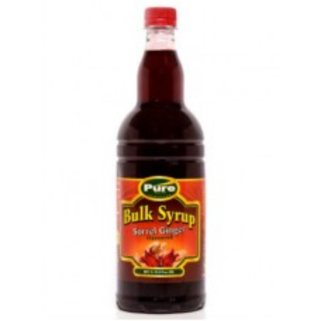 Buy Pure Bulk Sorrel & Ginger Syrup 12 x 1L | London Grocery