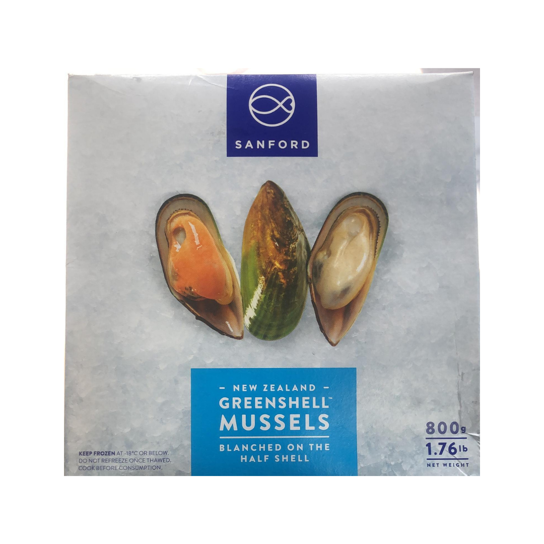 Buy New Zealand Greenshell Mussels Frozen | 800gr | London Grocery