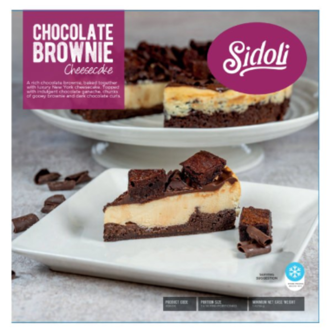 Buy Sidoli Chocolate Brownie Cheesecake 1.425kg x 1 Pack | London Grocery