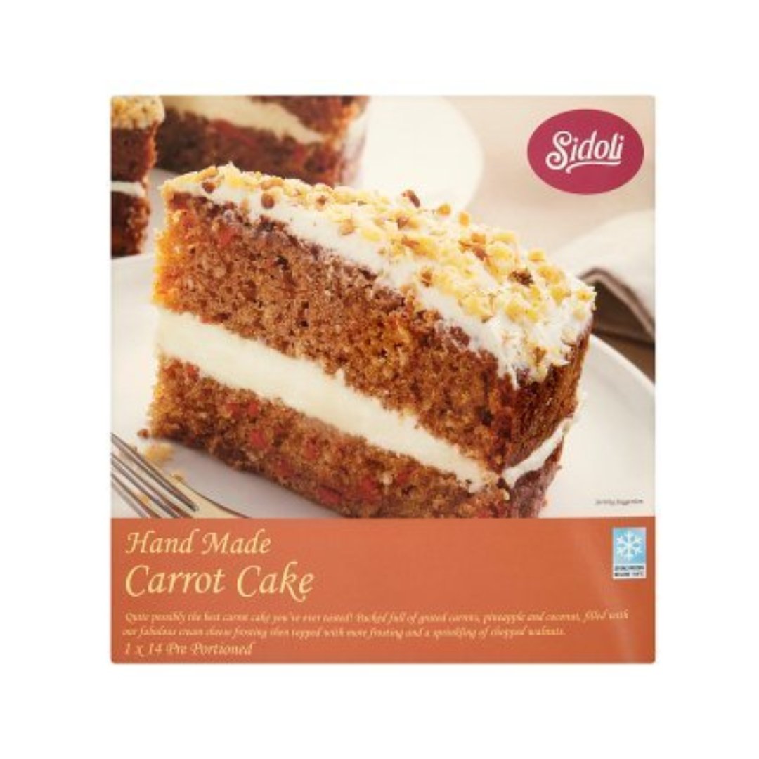 Sidoli Gluten Free Handmade Carrot Cake 1.7kg | London Grocery