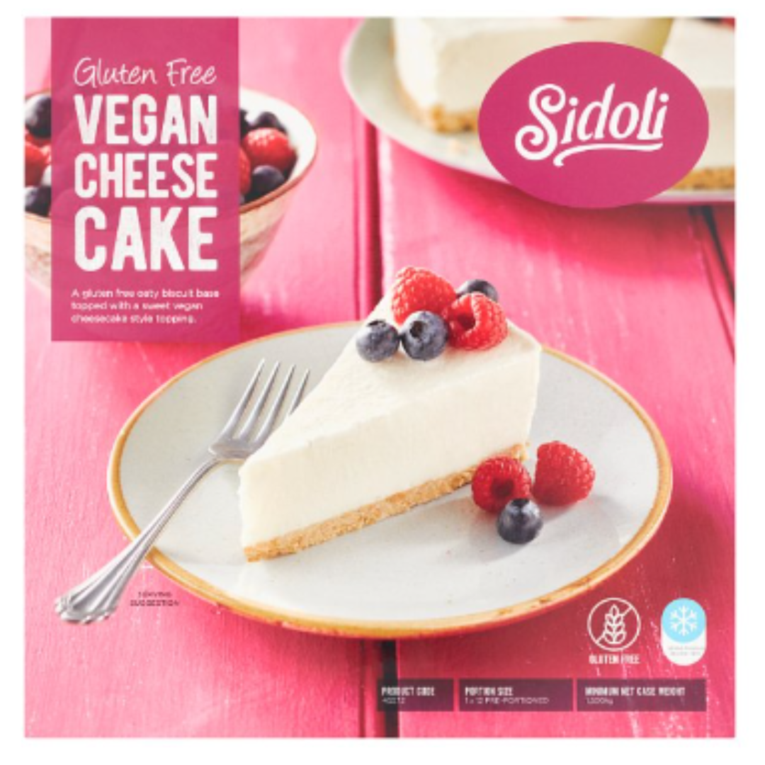 Buy Sidoli Gluten Free Vegan Cheesecake 1.500kg x 6 Packs | London Grocery