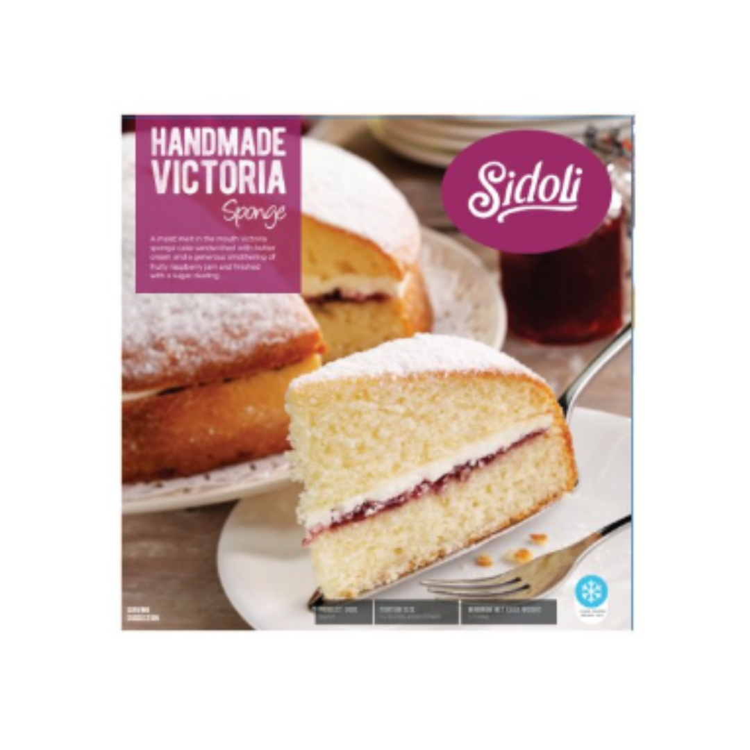 Buy Sidoli Handmade Victoria Sponge 1.700kg x 6 Packs | London Grocery