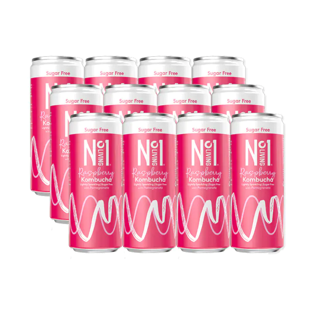 Buy No.1 Living Raspberry Sugar Free Kombucha Full Box 12 x 250ml ...