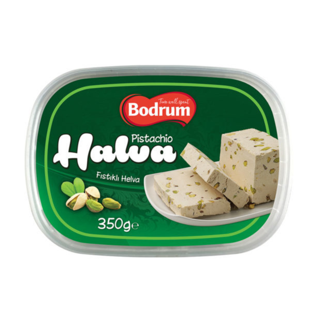 Bodrum Tahini Halva with Pistachio (Fistikli Helva) 350gr | London Grocery