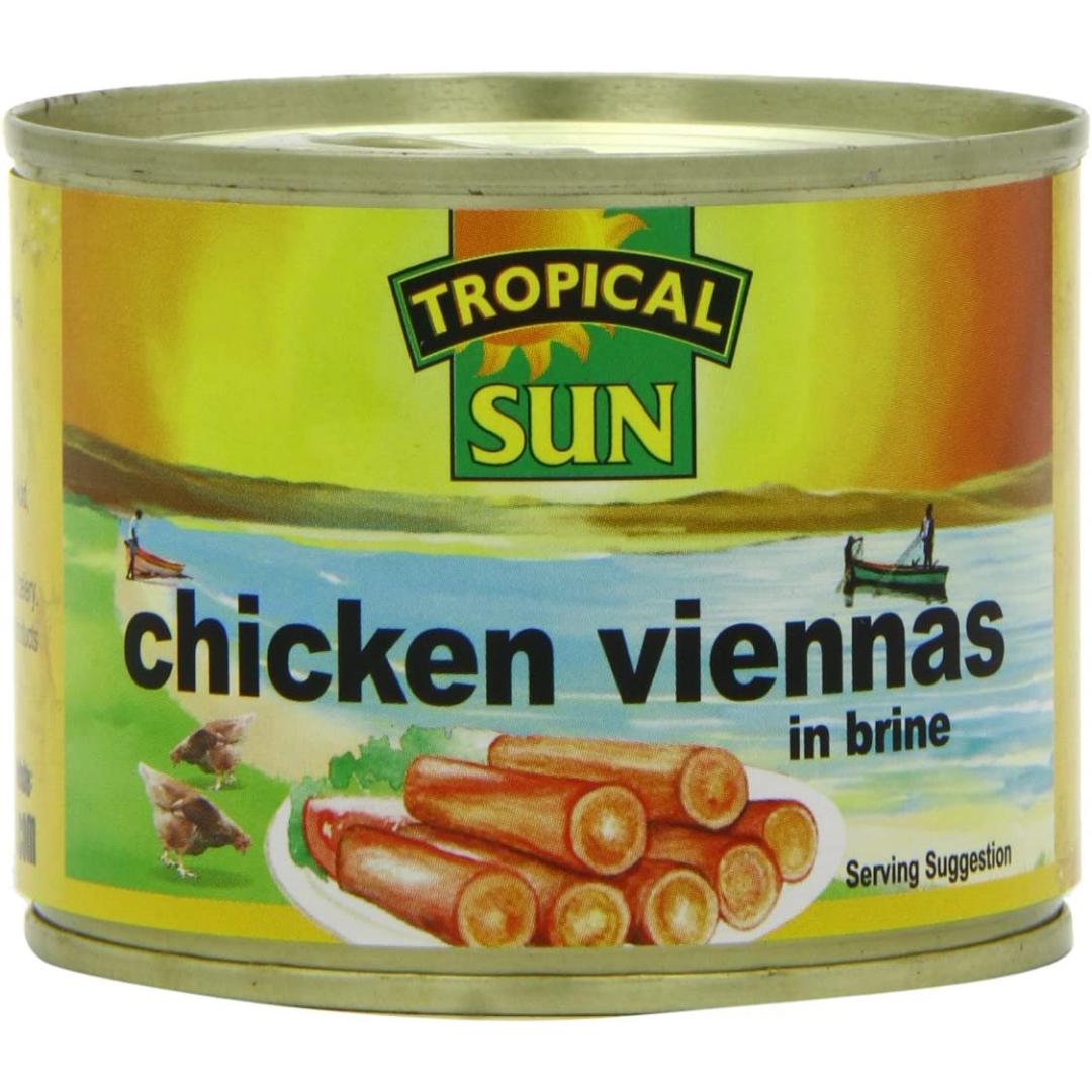 Buy Tropical Sun Chicken Viennas Original 12 x 200g | London Grocery