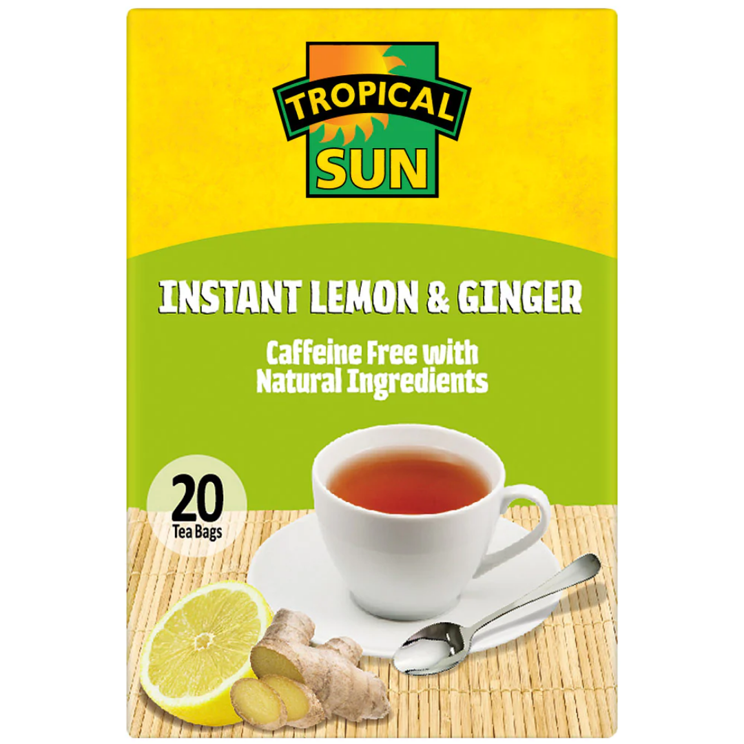 Buy Tropical Sun Instant Lemon & Ginger Tea 6 x 60g | London Grocery