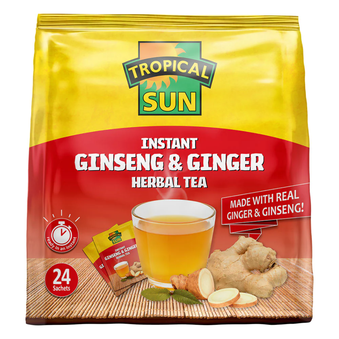 Buy Tropical Sun Instant Ginseng & Ginger Packet 15 x 24’s | London Grocery