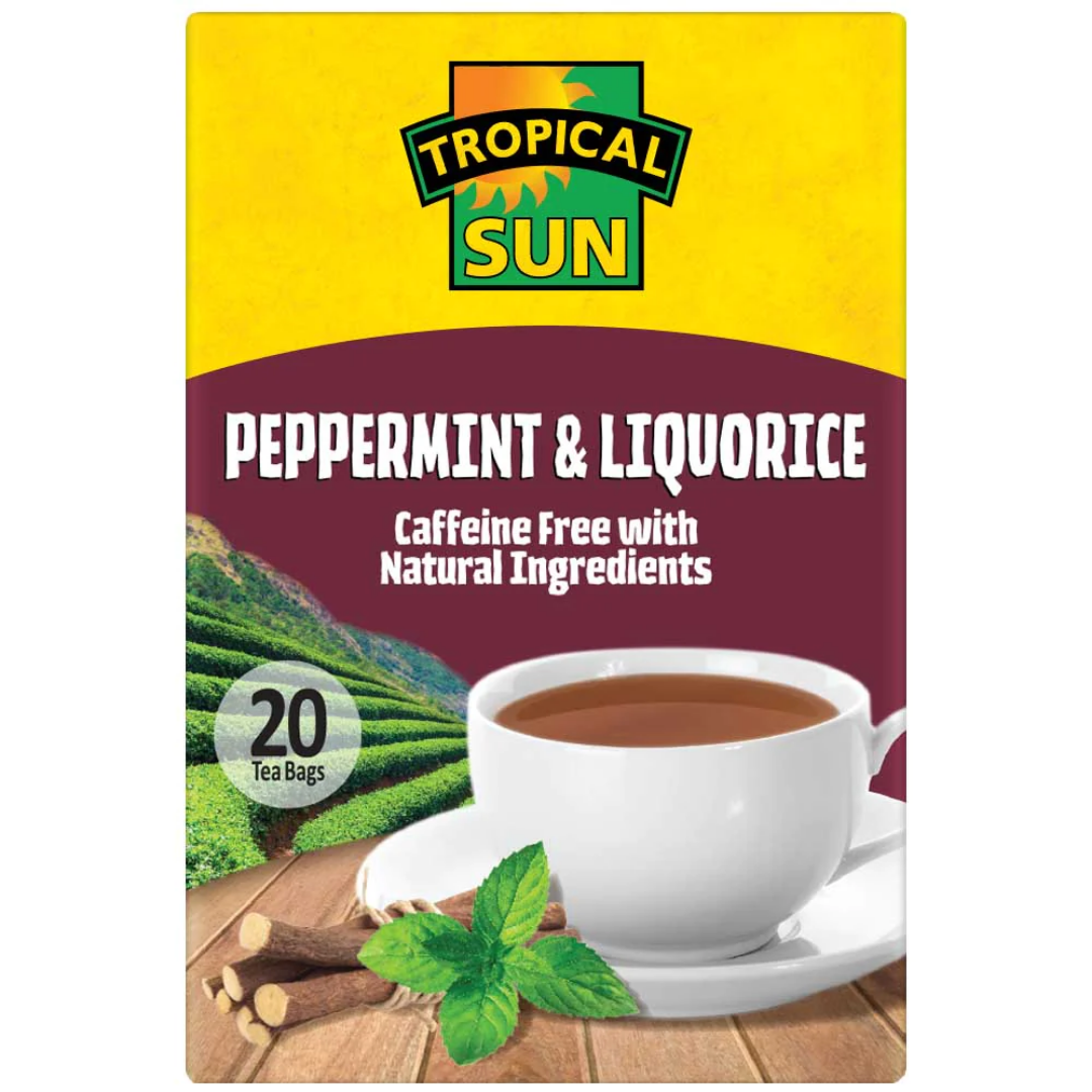 Buy Tropical Sun Peppermint & Liquorice Tea 6 x 30g | London Grocery