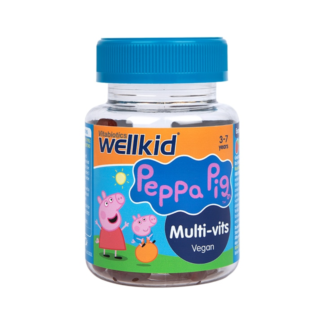 Buy Vitabiotics Wellkid Peppa Pig Multi-Vitamin Strawberry Flavour 30 ...