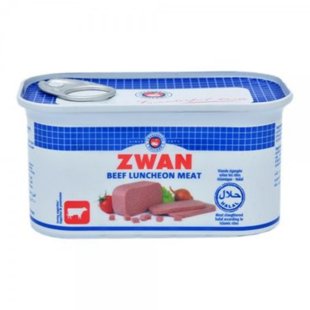 Buy Zwan Beef Luncheon Meat Halal 12 x 200g | London Grocery